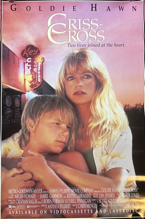 Original 36x24 Movie Poster Criss Cross Staring Goldie Hawn 1992