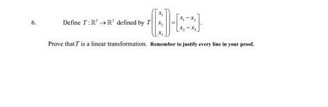 solved define t r3→r2 ﻿defined by