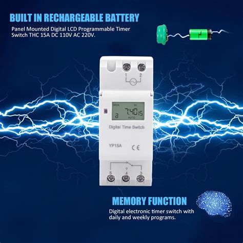 Electronic Weekly 7 Days Programmable Digital Lcd Grandado