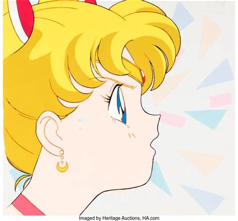 Sailor Moon Sailor Moon Production Cel Setup With Production Background