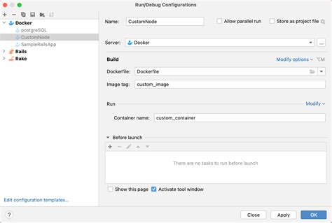 Docker Rubymine Documentation