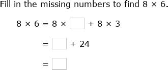 IXL Multiply One Digit Numbers Using Grids Th Grade Math