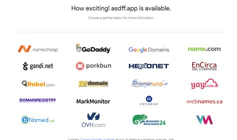 grab the perfect app domain for your next app or game
