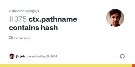 ctx pathname contains hash · issue 375 · visionmedia page js · github