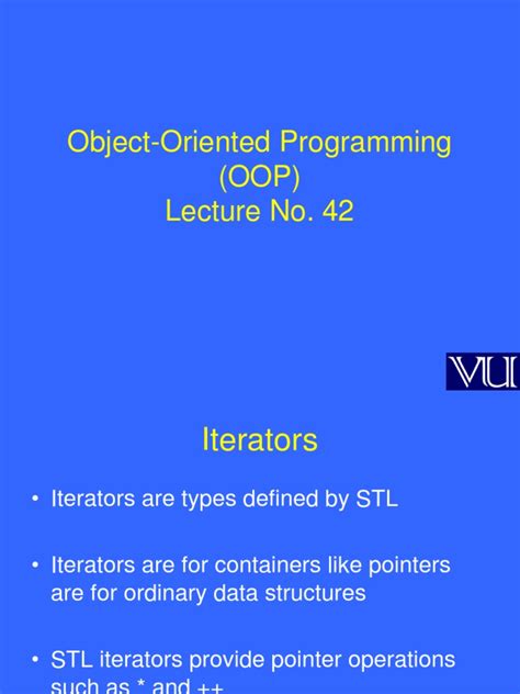 Object Oriented Programming Oop Cs304 Power Point Slides Lecture 42 Pdf Algorithms And