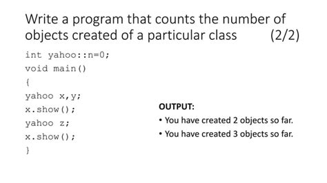 Static Member In Oops Programing Languagepptx