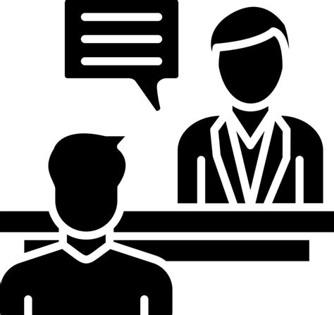 In Person Interview Icon Style 21640466 Vector Art At Vecteezy
