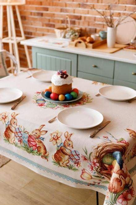 Великодня гобеленова скатертина на стіл Злагода 135х300см ТМ Прованс 999895 — купити на Eva Ua