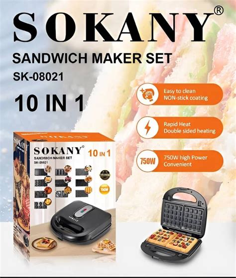 SOKANY 10 IN 1 Multi Snacks Maker - Ethio Shop - Medium