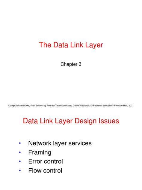chapter3 datalinklayer pdf error detection and correction