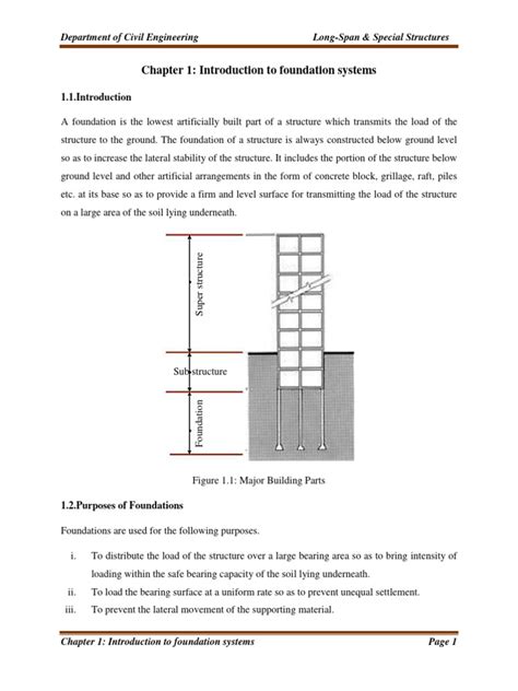 Chapter 1 Lecture Note Pdf Deep Foundation Foundation Engineering