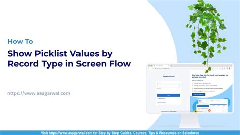 Ashish Agarwal On Linkedin How To Show Picklist Values By Record Type In Screen Flow