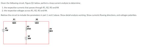 Solved Given The Following Circuit Figure Q Below Perform Chegg Com
