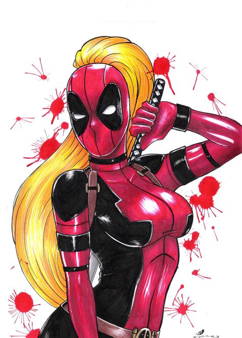 Lady Deadpool By Sidneydesenhus On Deviantart
