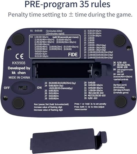 Leap Chess Clock Fide Approved Kk9908 Hobbies And Toys Toys And Games On Carousell