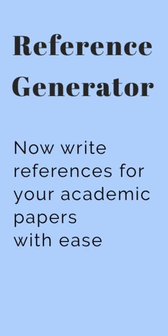 Reference Generator For Android Download