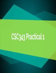 PRA1 GettingStarted Pdf CSC343 Practical 1 Hello I M XXX TODO TAs