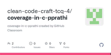 github clean code craft tcq 4 coverage in c pprathi coverage in c