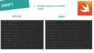 Kotlin Developer Starter In Android Projects PPT