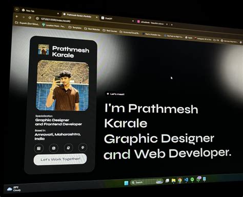 Prathmesh Karale On Linkedin Webdevelopment Personalportfolio