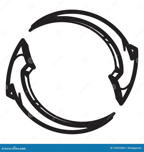 Arrow Rotate Icon Stock Illustration Illustration Of Symbol 155525506