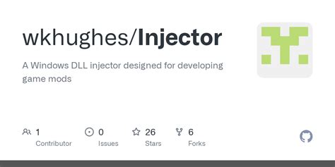 GitHub Wkhughes Injector A Windows DLL Injector Designed For Developing Game Mods