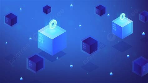 Isometric Blockchain Technology Concept Background Founds Concept Element Background Image