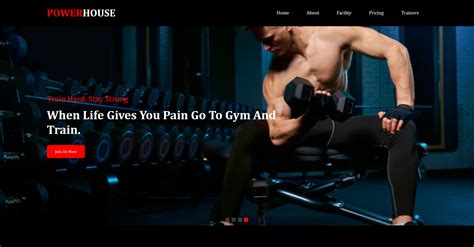 Github Mr Sharma Powerhouse Web Project Powerhouse Web Project Is A Gym Website Project