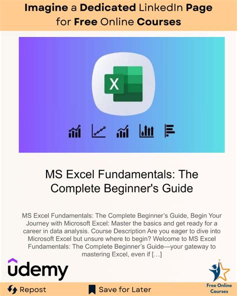 Free Online Courses On Linkedin Msexcel Dataanalysis Learnexcel