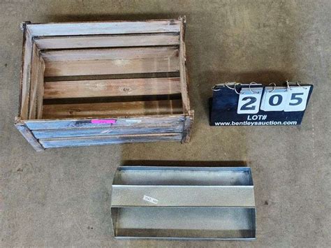 wood crate and small aluminum tool crate bentley and associates llc