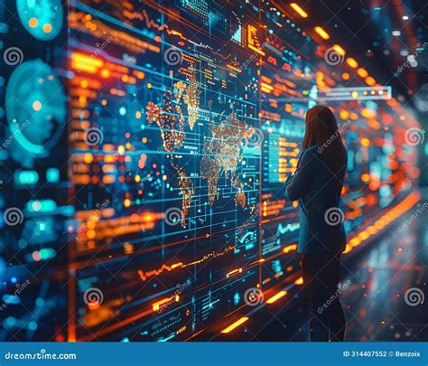 Innovative Project Management On Virtual Workflow Board Blurred Figures