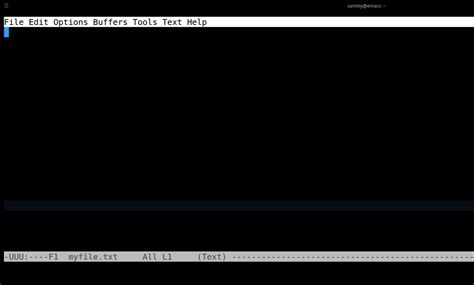 How To Use The Emacs Editor In Linux