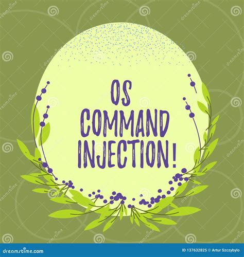 Text Sign Showing Os Comanalysisd Injection Conceptual Photo Attack