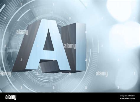 Ai Symbol Artificial Intelligence Concept High Quality Photo Stock