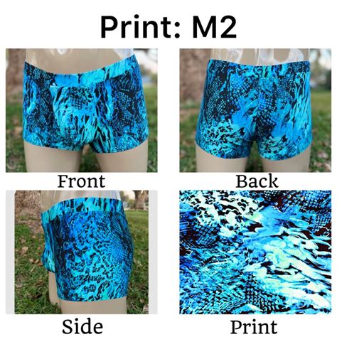 Mens Swim Suit Bathing Suit Fun Prints For Practice Unique Shorts Etsy
