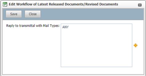 Configure Transmittal Workflow