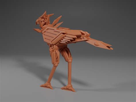 🤖 Clockwork Robot Bird Miniature Artificer Construct Model For Tabletop Games・ Stl File For 3d