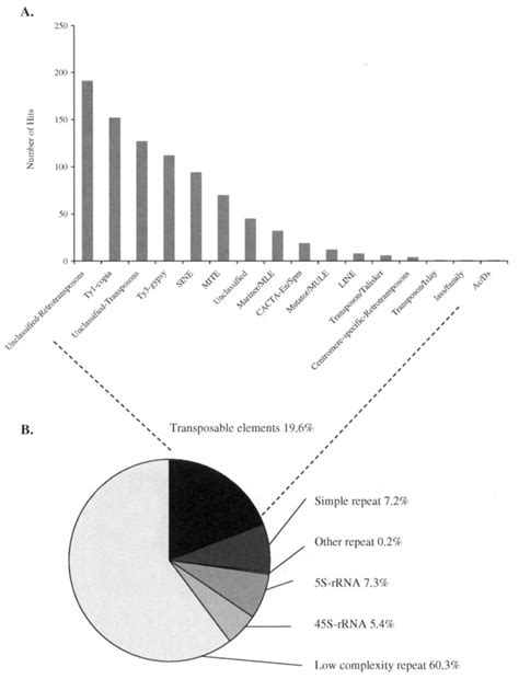 Panel A Distribution Of Transposable Elements Identified In The