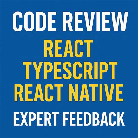 Review Your React Native Or Frontend Code And Provide Expert Feedback By Dimkol Kdm Fiverr