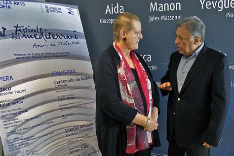 Helga Schmidt Y Zubin Mehta Noticias De La Comunidad Valenciana El PaÍs