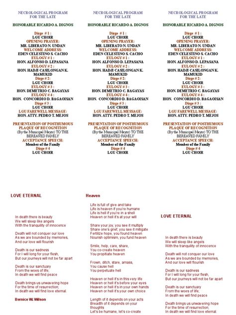 Necrological Program Pdf Heaven Hell