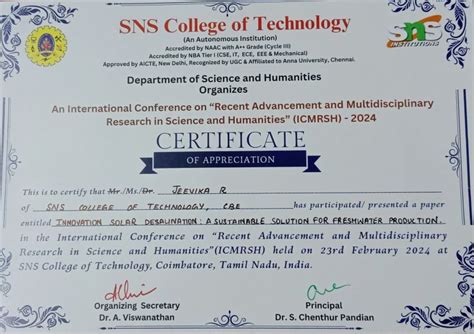 Jeevika R On Linkedin Snsinstitutions Snsdesignthinkers Designthinking