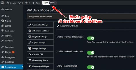 Cara Membuat Mode Gelap Di Website Wordpress Mbah Wp