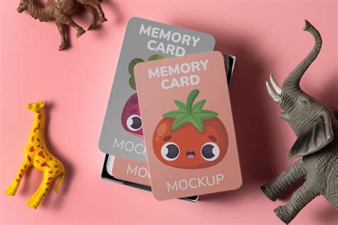 Premium Psd Memory Card Game Mockup