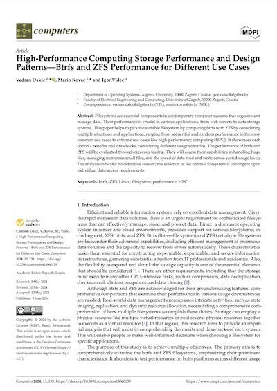 High Performance Computing Storage Performance And Design Patterns