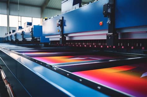 Uv Curing Process In Digital Printing Workflow Premium Ai Generated Image