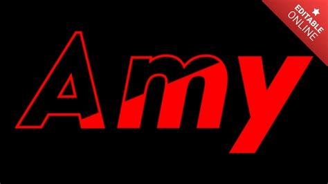 Amy Text Effect Generator