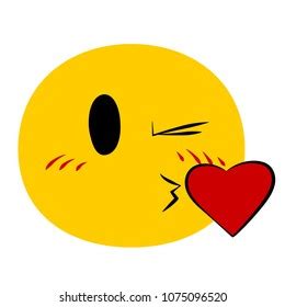 Face Blowing Kiss Stock Vector Royalty Free Shutterstock