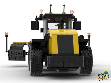 Lego Moc Case Loader With Snow Plow By Moclife Rebrickable Build With Lego
