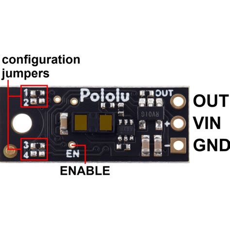 pololu distance sensor w pulse width output 300cm robotshop